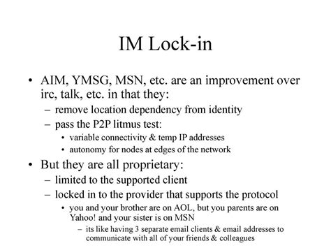 Peer To Peer Information Systems Week 14 Instant Messaging Ppt Download