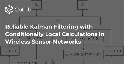 Reliable Kalman Filtering With Conditionally Local Calculations In