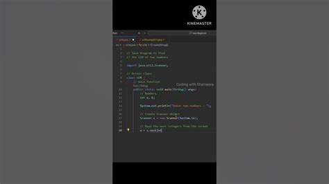 lcm of two numbers factor method codingwithshameera1 java