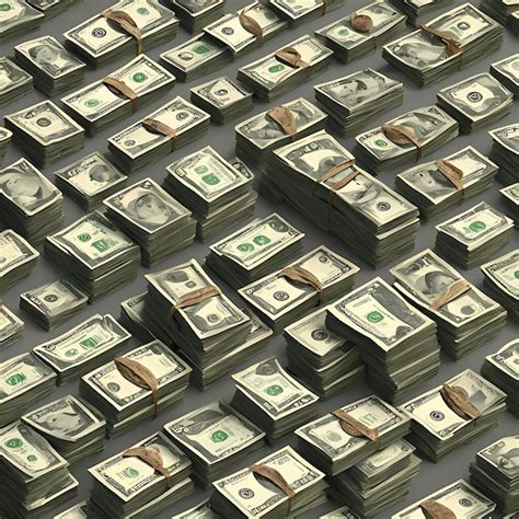 Stack Of Money Spreads On Surface Premium Ai Generated Image