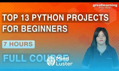 Learn Top 13 Python Projects for Beginners Python Project Examples Python Tutorial Great ...