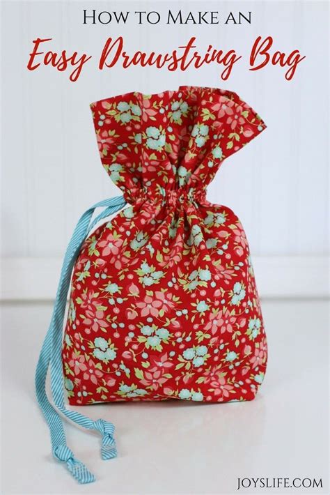 Simple Drawstring Bag Pattern