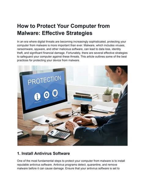 How To Protect Your Computer From Malware Effective Strategies Pdf