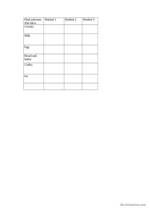 Class Survey English Esl Worksheets Pdf And Doc