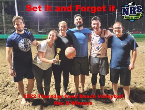 Nrs 2022 Thursday Coed Beach Volleyball Rec B Winners Set It And Forget