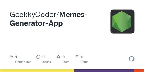Github Geekkycoder Memes Generator App