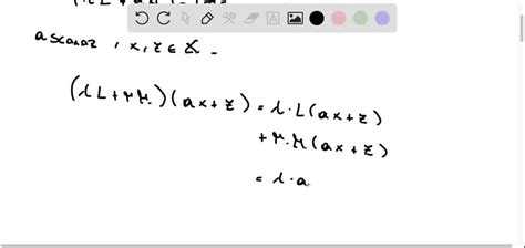 solved let x and y be vector spaces over the same set of scalars let