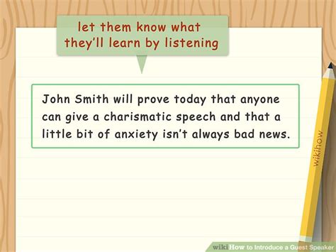 Introduction Of Guests Speech Sample Master Of Template Document