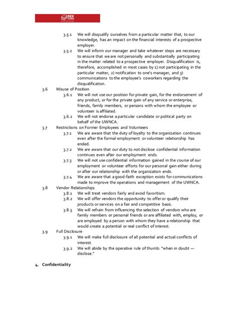 Charitable Organization Code Of Ethics Policy In Word And Pdf Formats