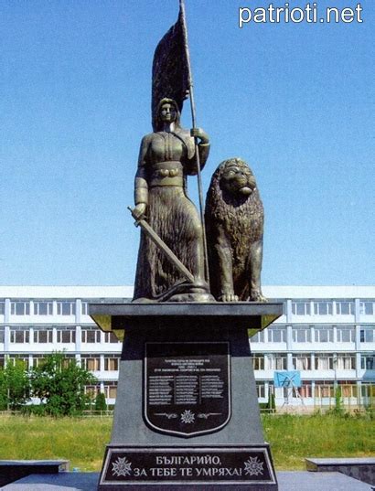 Паметникът на загиналите във войните за национално обединение от град Раковски Patrioti Net
