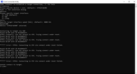 Solved Stm32f103rb Connecting To Cpu Via Connect Under Reset Failed
