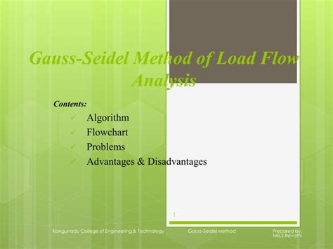 Gauss Seidel Method Pdf
