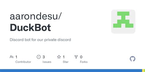 GitHub Aarondesu DuckBot Discord Bot For Our Private Discord
