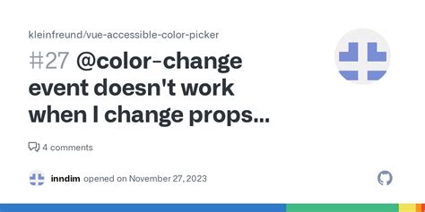Color Change Event Doesn T Work When I Change Props Color Issue 27