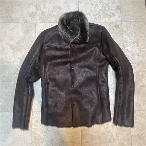 Shellac Suede Fur Collar Jacket From Shellacs Depop