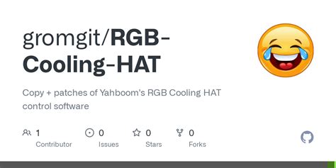 Github Gromgit Rgb Cooling Hat Copy Patches Of Yahboom S Rgb Cooling Hat Control Software