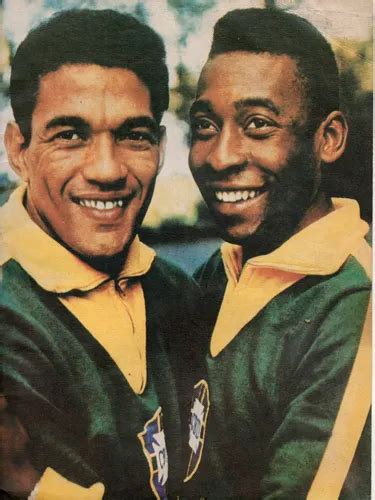 Pelé E Garrincha Pôster De Revista Parcelamento Sem Juros
