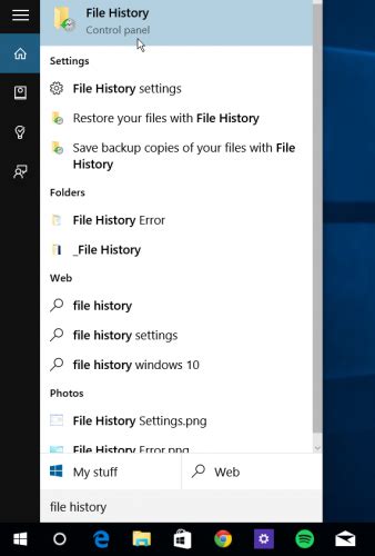 Configure File History Windows HeelpBook