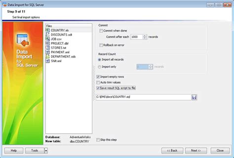 Data Import For SQL Server SQLManager