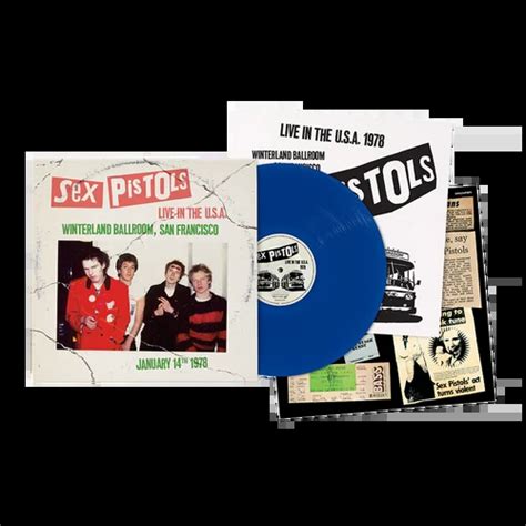 Sex Pistols Live In The Usa Blue Vinyl Argys Records