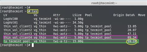 Setup Thin Provisioning Volumes In Logical Volume Management LVM Part IV