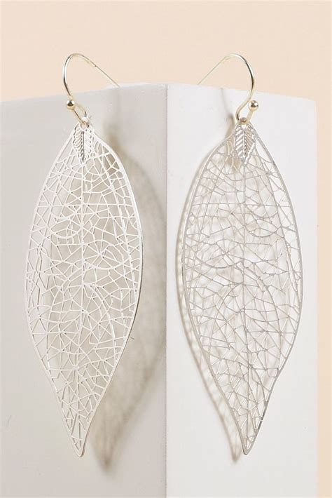 Leaf Earrings Leaf Earrings Leaf Earrings Silver Gold Leaf Earrings