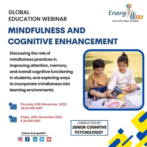 Sumit Pradhan On Linkedin Energiasoi Webinaralert Educationwebinar Cognitivedevelopment