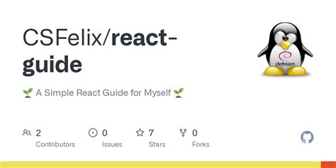 github csfelix react guide 🌱 a simple react guide for myself 🌱