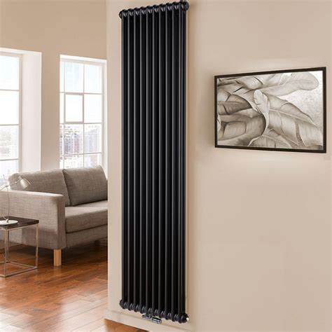 Купить Дизайнерский вертикальный радиатор IRSAP Tesi 2 2000x630 Черный ...