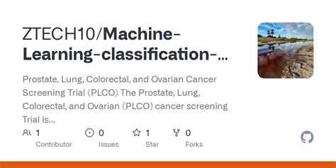 Github Ztech Machine Learning Classification Model For National Cancer Institute Nci Cancer