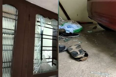 തിരുവനന്തപുരത്ത് സിപിഎം ജില്ലാ സെക്രട്ടറിയുടെ വീടിന് നേരെ കല്ലേറ്