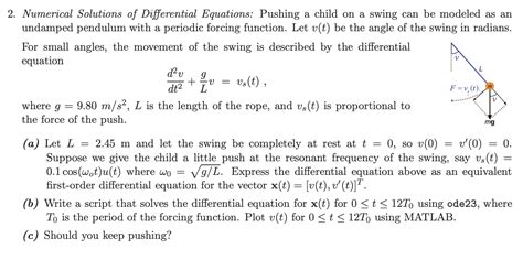 Solved Use MATLAB For The Following Question Numerical Chegg