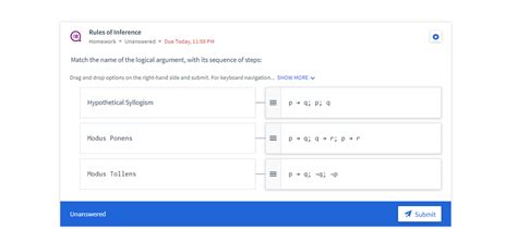answered match the name of the logical argument … bartleby