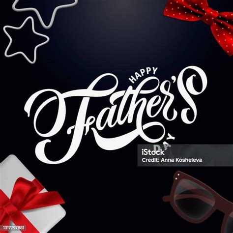 해피 아버지의 날 친필 글자 인사말 카드와 포스터를 위한 해피 아버지의 날 타이포그래피 벡터 디자인 디자인 템플릿 축하 벡터 그림입니다 0명에 대한 스톡 벡터 아트 및 기타