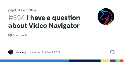 i have a question about video navigator · issue 594 · pnp list