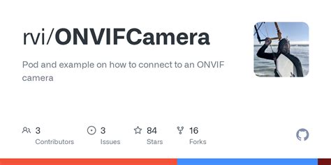 Github Rvionvifcamera Pod And Example On How To Connect To An Onvif