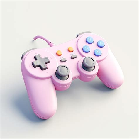 Premium Ai Image A Pink Video Game Controller