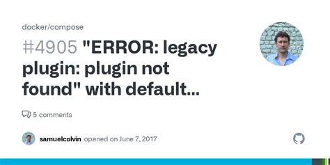 Error Legacy Plugin Plugin Not Found With Default Network · Issue
