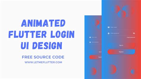 beautiful flutter animated login screen ui design [free source code