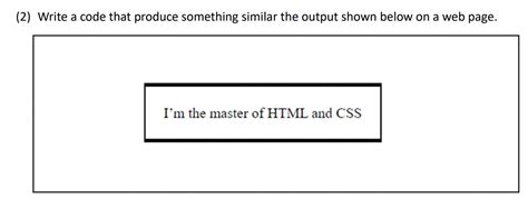 Solved Write A Code That Produce Something Similar The