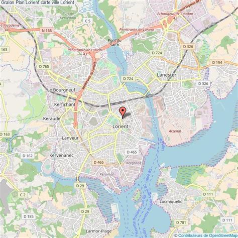 Plan Lorient Carte Ville Lorient