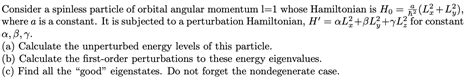 solved consider a spinless particle of orbital angular