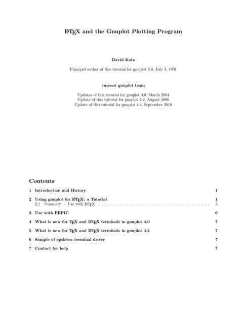 l tex and the gnuplot plotting program pdf