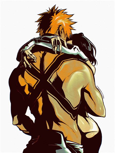 Kuchiki Rukia And Kurosaki Ichigo Bleach Drawn By Floppydisk Danbooru