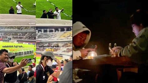 MOMEN Fuji Nonton Asnawi Mangkualam saat Laga Timnas Indonesia di Surabaya, Lanjut Makan Bareng ...