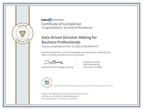 surendran manoharan on linkedin certificate of completion