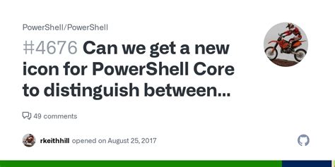 Can We Get A New Icon For Powershell Core To Distinguish Between It And