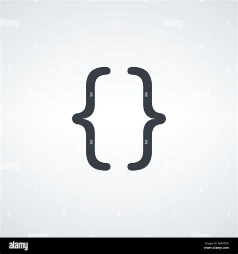 Quote Symbol Bracket Icon Typography Element Stock Vector