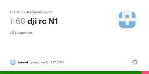 Dji Rc N1 · Issue 68 · Cleric Kvjoyserialfeeder · Github