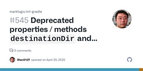 Deprecated Properties Methods `destinationdir` And `basename` In